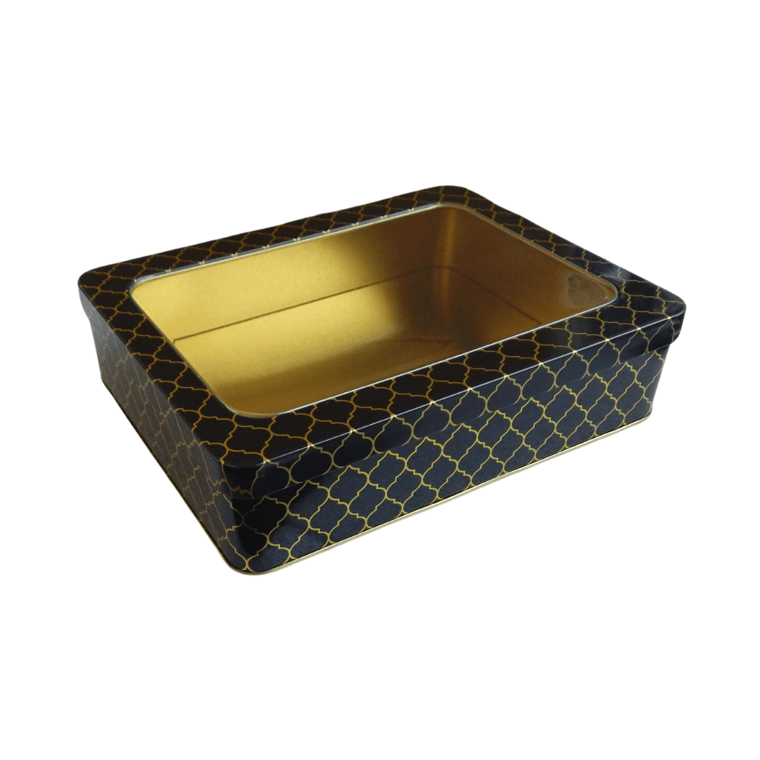 Moroccan Gift Tin Box with Window Lid - Islamic Establishment