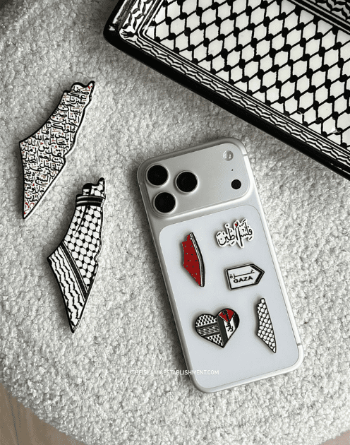 Mini Palestine Metal Stickers - Islamic Establishment