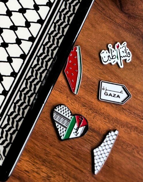Mini Palestine Metal Stickers - Islamic Establishment